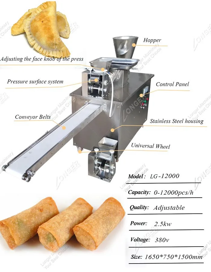 Electric Empanada Maker Big Frozen Samosa Making Machine Uk Price - Buy ...