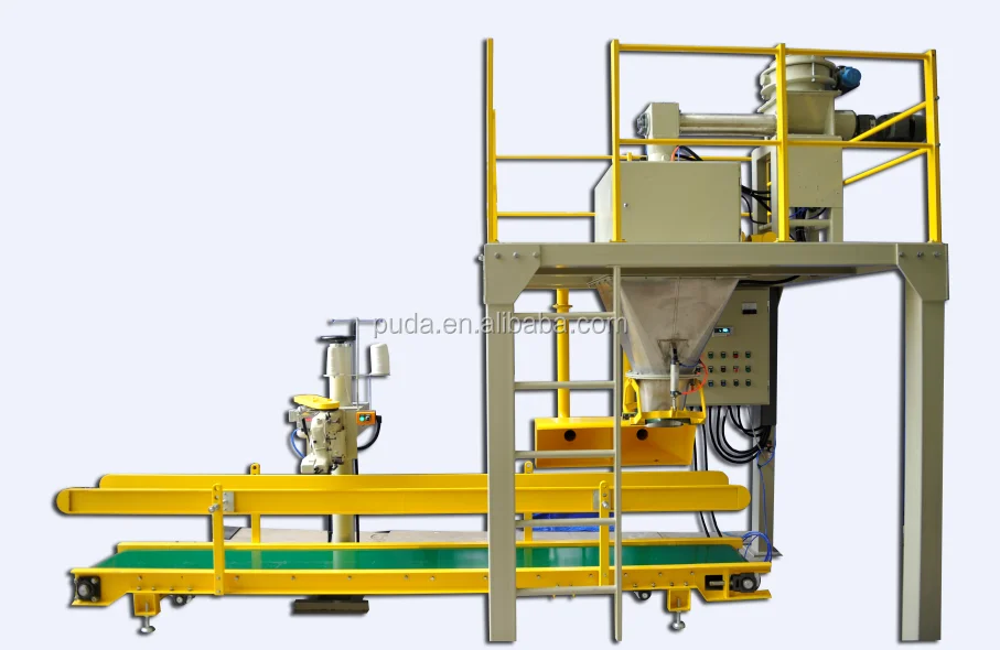 Semi Automatic 10kg 25kg 50kg Open Mouth Bag Powder Packing Machine ...