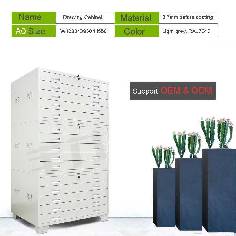 China 5 Drawer Blueprint Metal Storage Map Cabinets A0 A1 Steel Cabinet ...