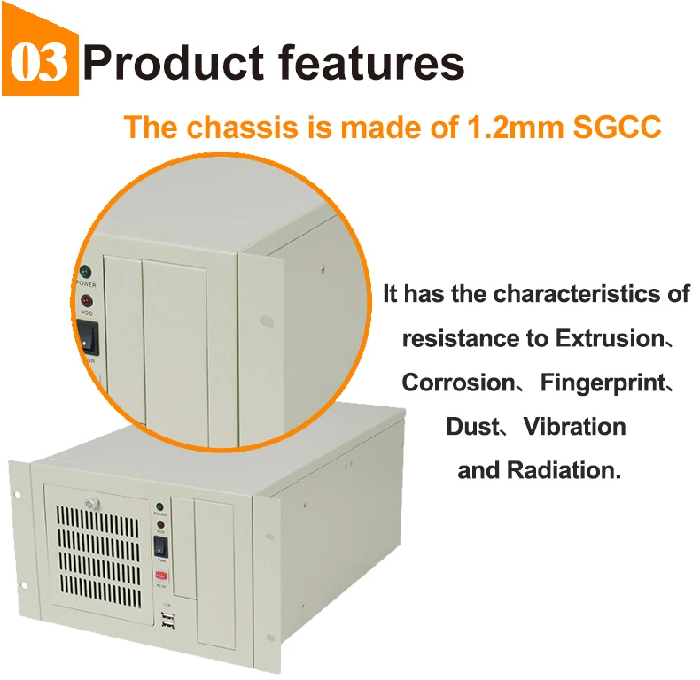 Standard 7-slot Desktop Wall Mount Industrial Computer Chassis - Buy ...