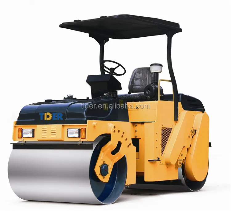 Compactadora Vibratoria Mini TDER de 4 Toneladas, Rodillo Compactador ...