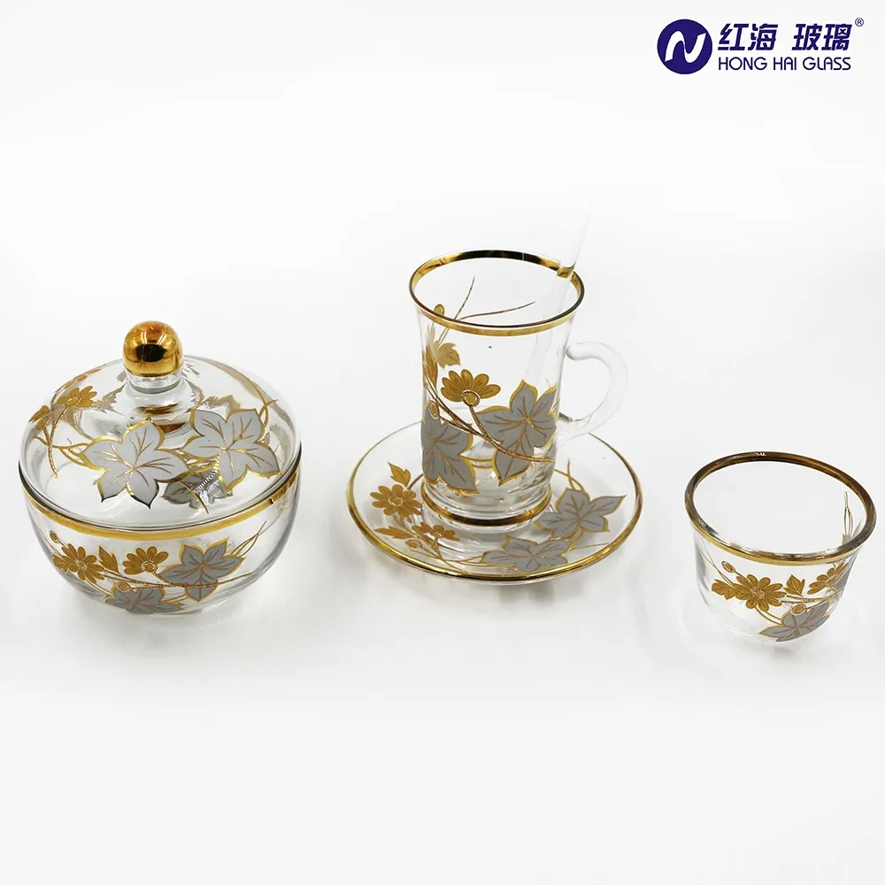 Handmade Glass Turkish Coffee Tea Set Buy Gold Rim Tea Cup And Saucerhand Blown Glass Tea Cup