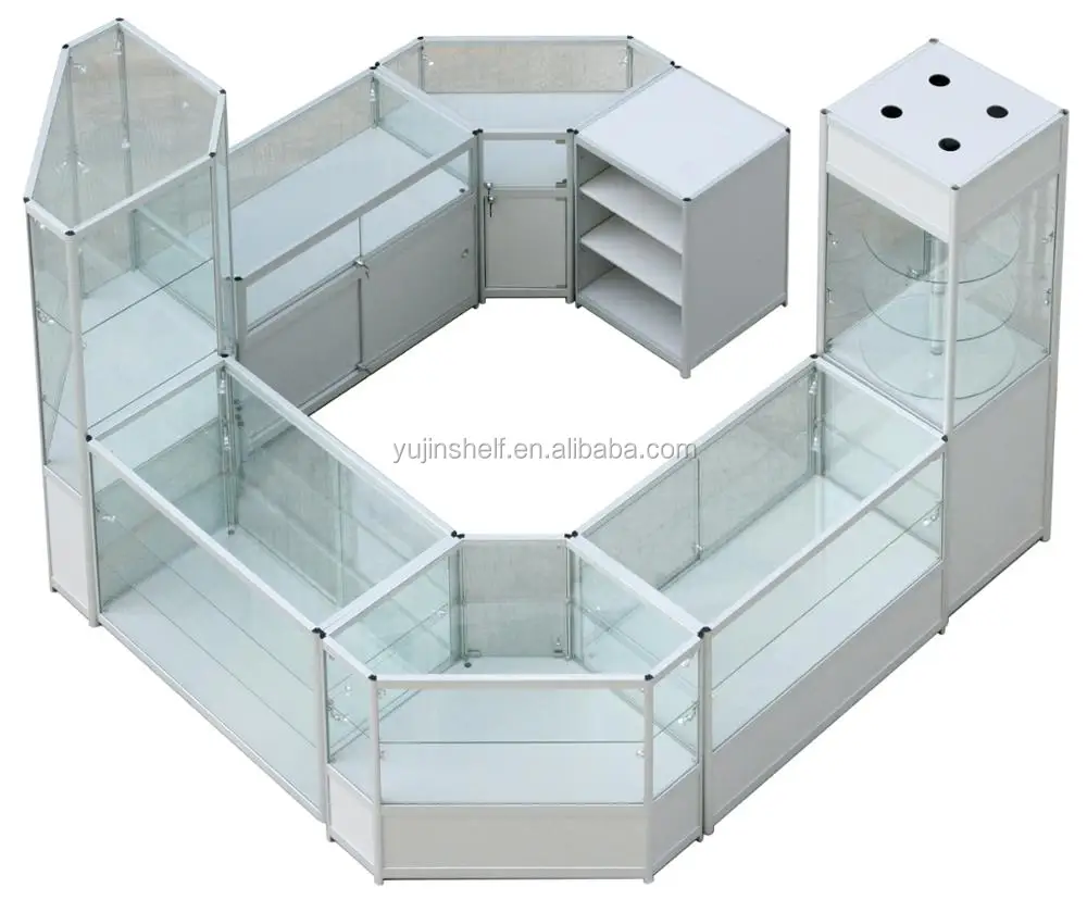 Shop Counter Design Display Glass Cabinet - Yujin Showcases