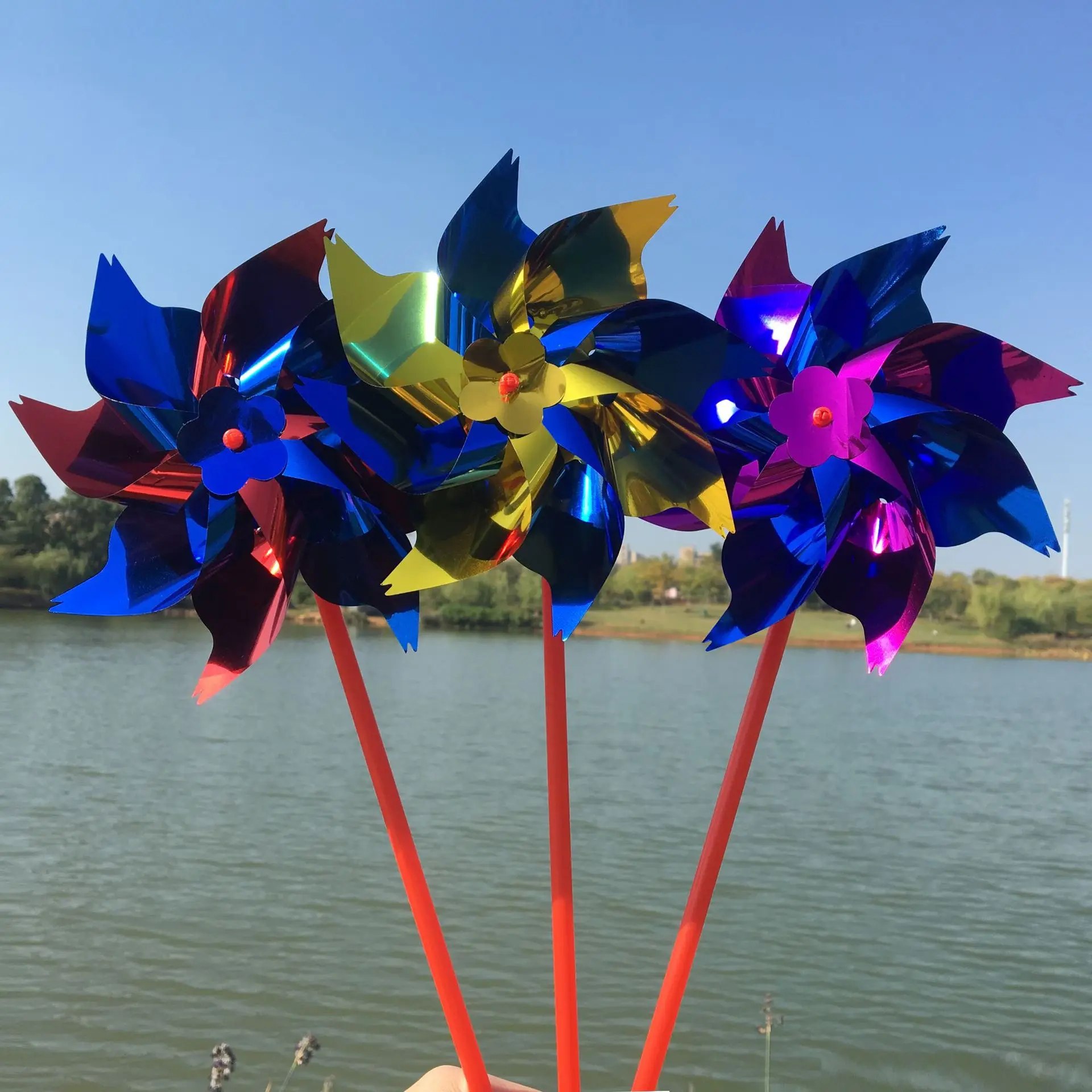 Wholesale Kids Rainbow Pinwheel Plastic Windmill Toy For Kids - Buy ...