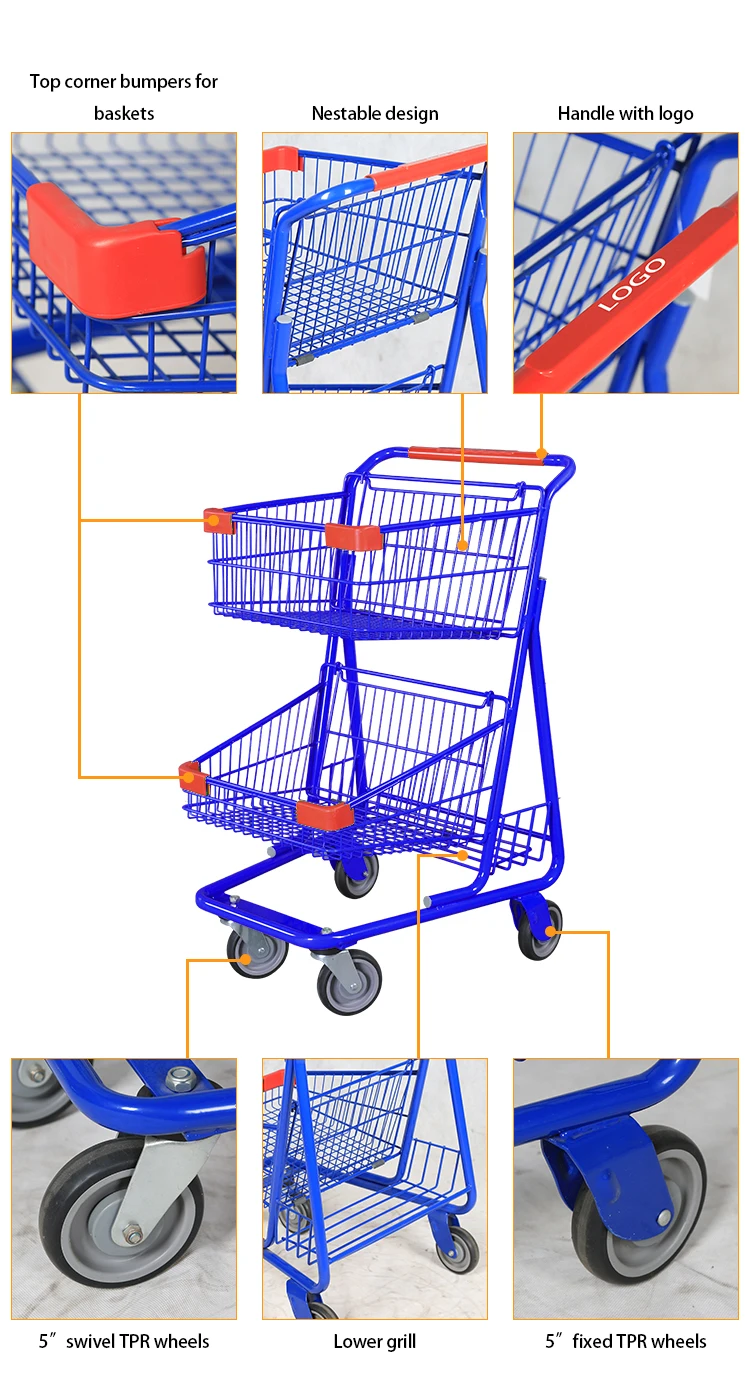 Highbright Shopping Cart - Durable, Waterproof, and Versatile