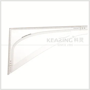 Kearing Acrylic Tailor Dressmaker Ruler - Dressmaking Set Square 60cm ...