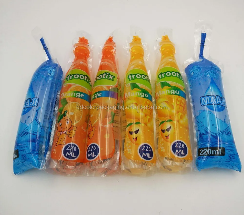 Bottle Shape Juice Pouches - Perfect for Kids & Adults