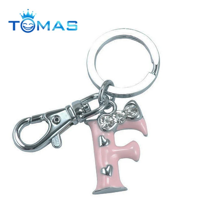 New Products Letter F Shaped Key Ring Fancy Keychain Made In China ...