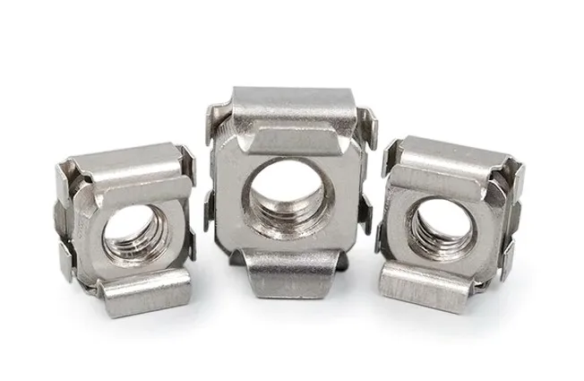 M4 - M12 Stainless Steel Castle Nuts Clips Cage Nuts