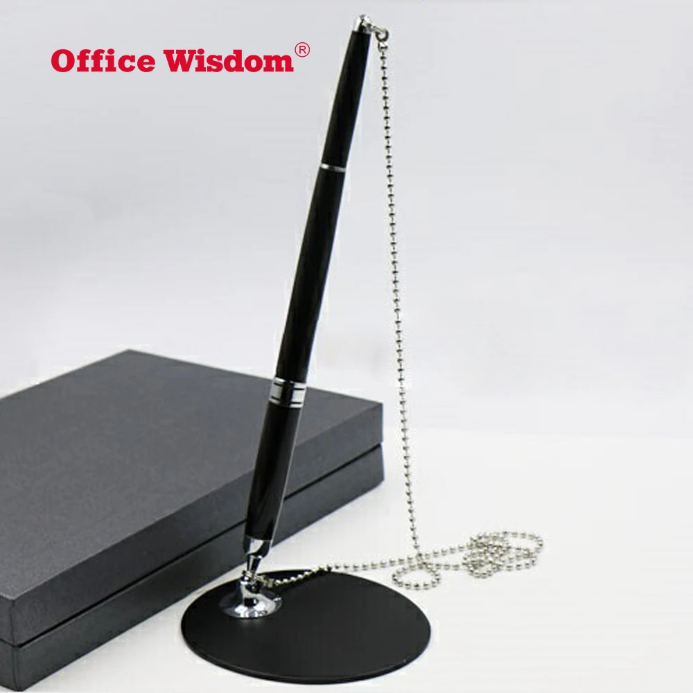 Supply Cheap Hot-selling Magnetic Desk Pen With Chain Table Pen Chain ...