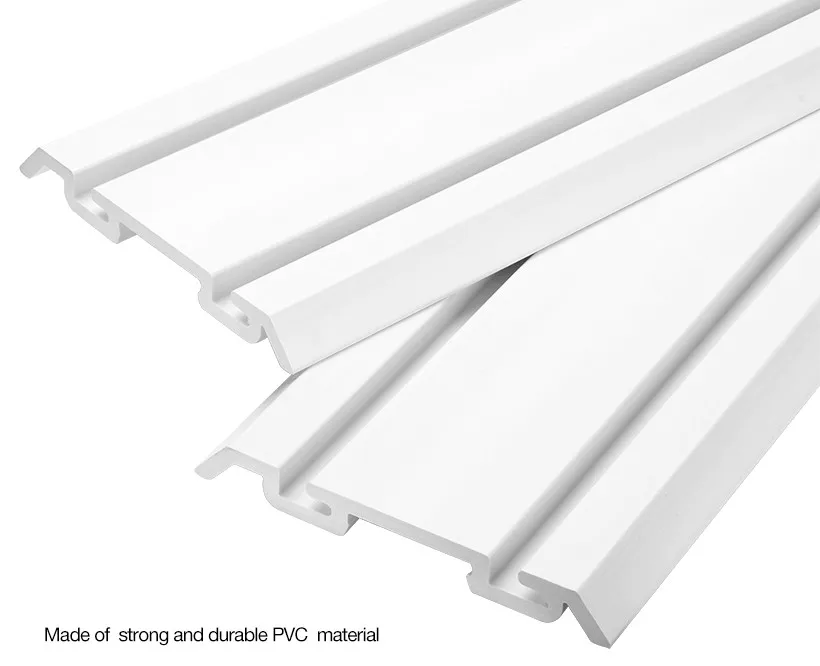 Heavy Duty Pvc Slatwall For Hanging Display And Garage Storage Track ...