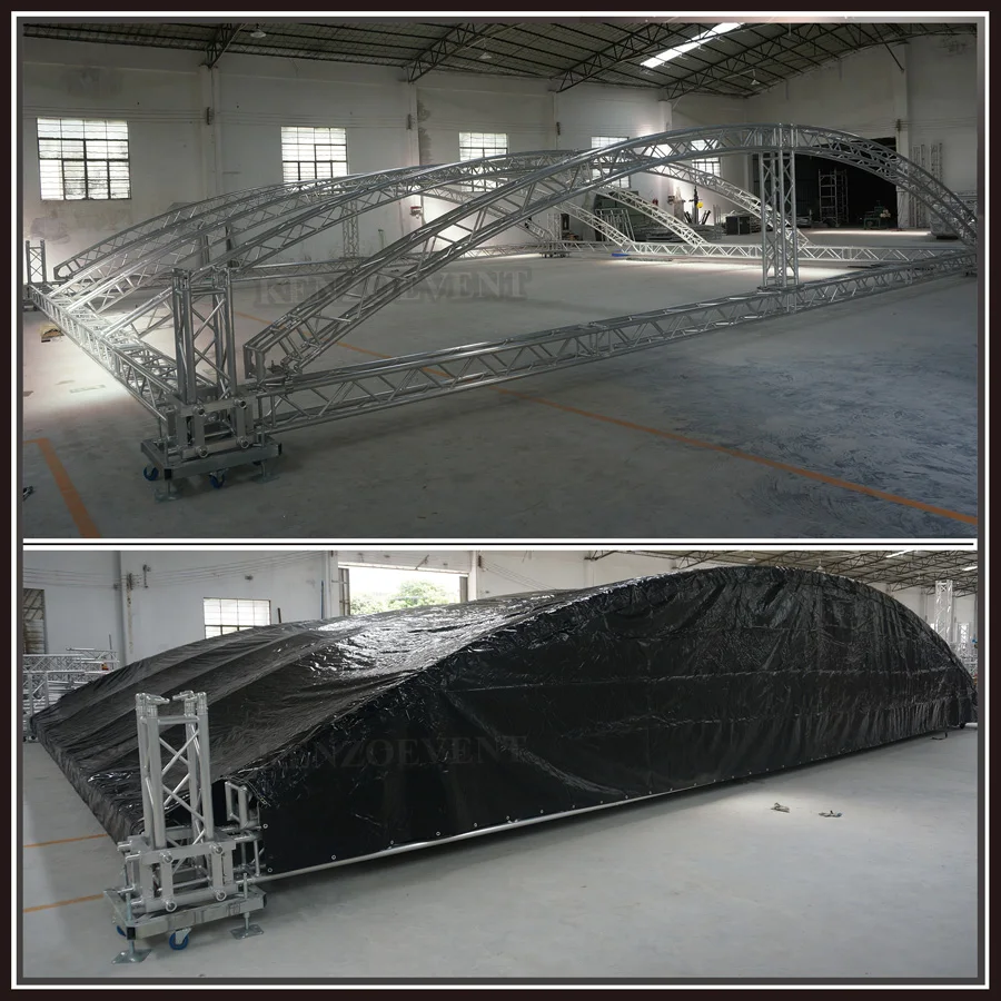 Cheap Stage Aluminum Curved Lighting Truss For Concert - Buy Cuved ...