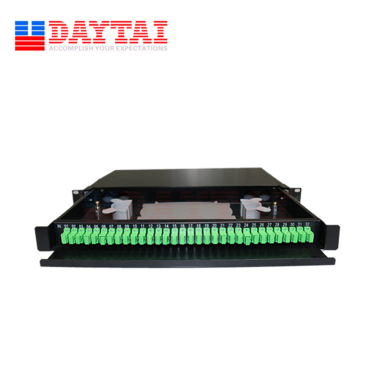 1U Tiroir Type Fiber ODF 32 Ports Répartiteur Optique SC APC Adaptateur ...
