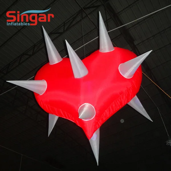 2 Meter Inflatable Heart With Thorn,Custom Style Inflatable Decorative ...