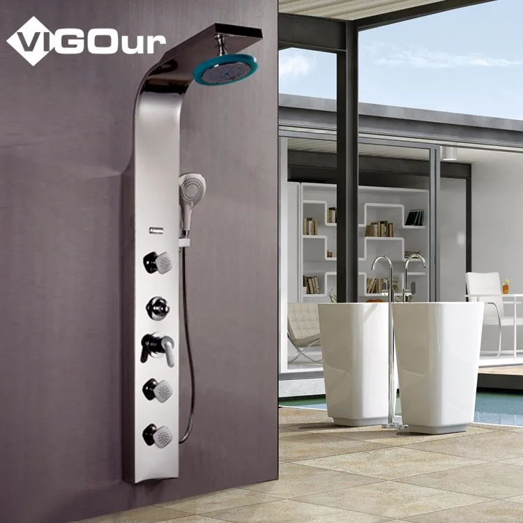 Standard Shower Mixer Shower Panel With Hand Shower Set #bs-6833 - Buy ...