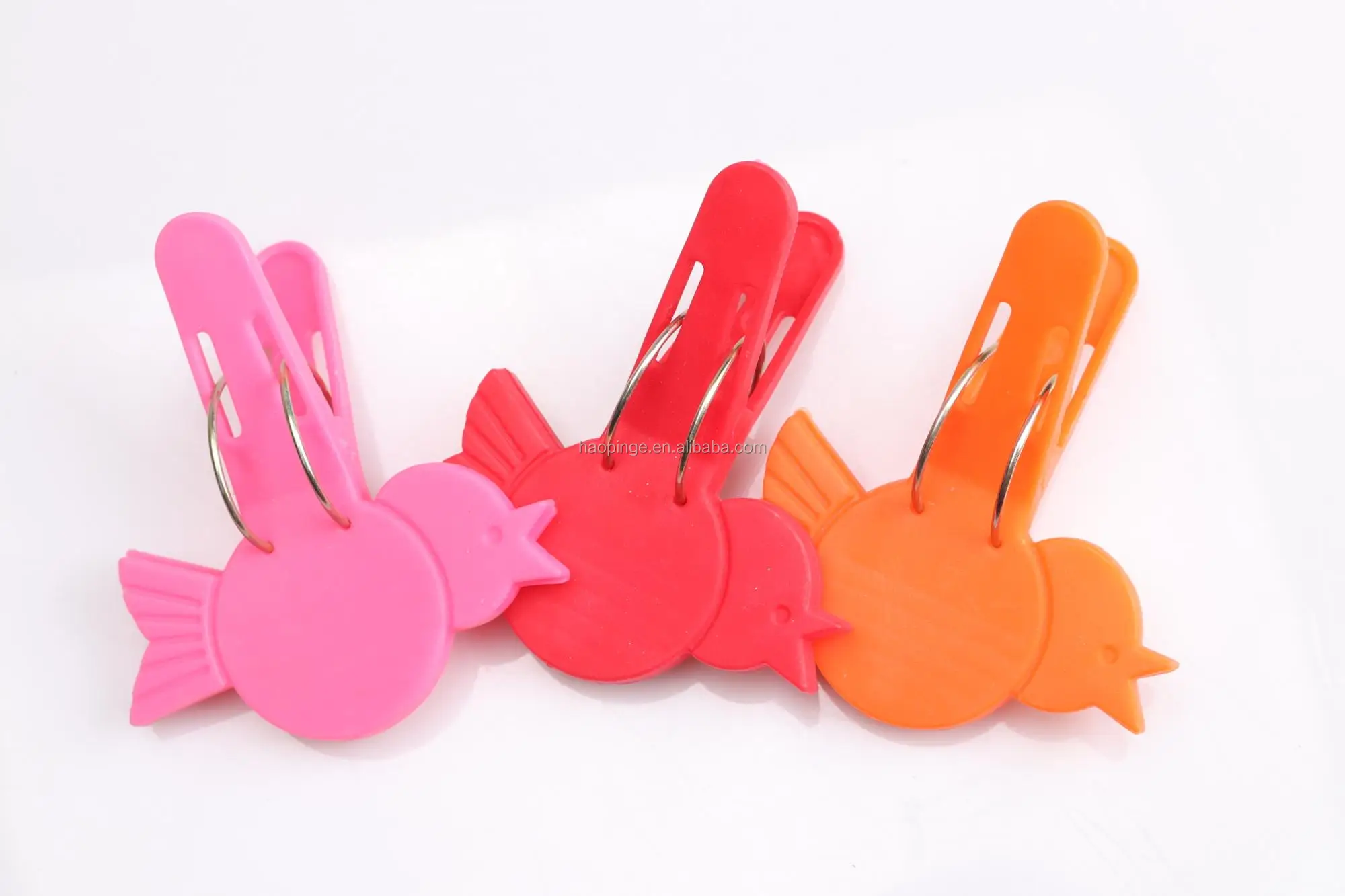Bird Shape Plastic Assorted Colors Clothing Pegs Clips Clothes Pins ...