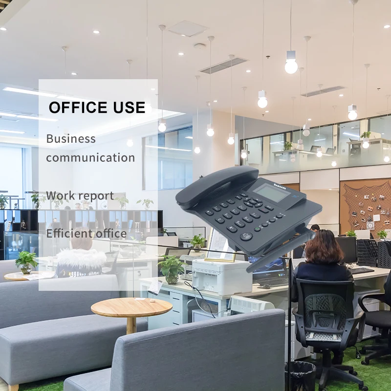 4g Volte Fixed Wireless Desk Telephone Gsm Cordless Phone Sim Card Wifi ...