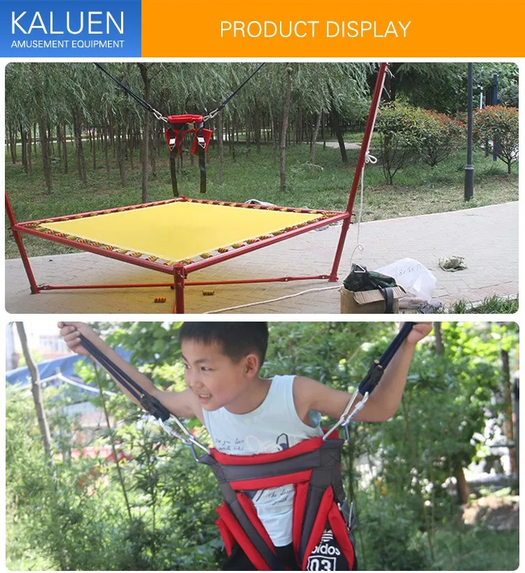 Kids Bungee Jumping - Safe Fun with Hand Winch & Trampoline