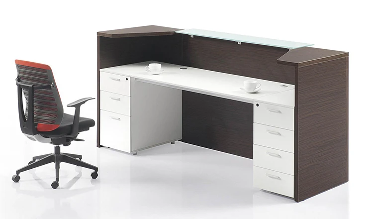 Reception Desk Counter Front Desk Small Reception Table Office Wooden ...