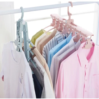 Pull Down Clothes Rack Folding Hanging Clothes Rack Plastic Clothes ...