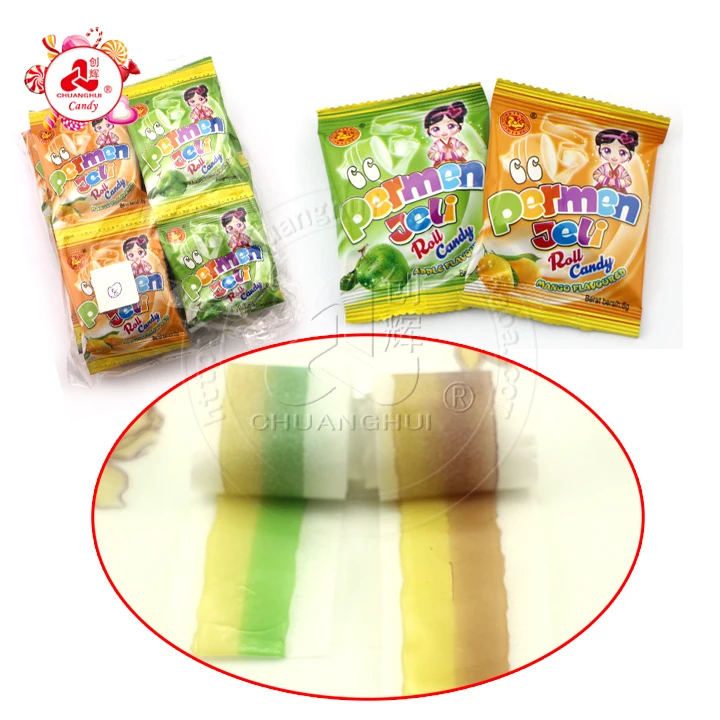 Permen Jeli Roll Candy / Soft Sweets Jelly Roll Candy - Buy Jeli Roll ...