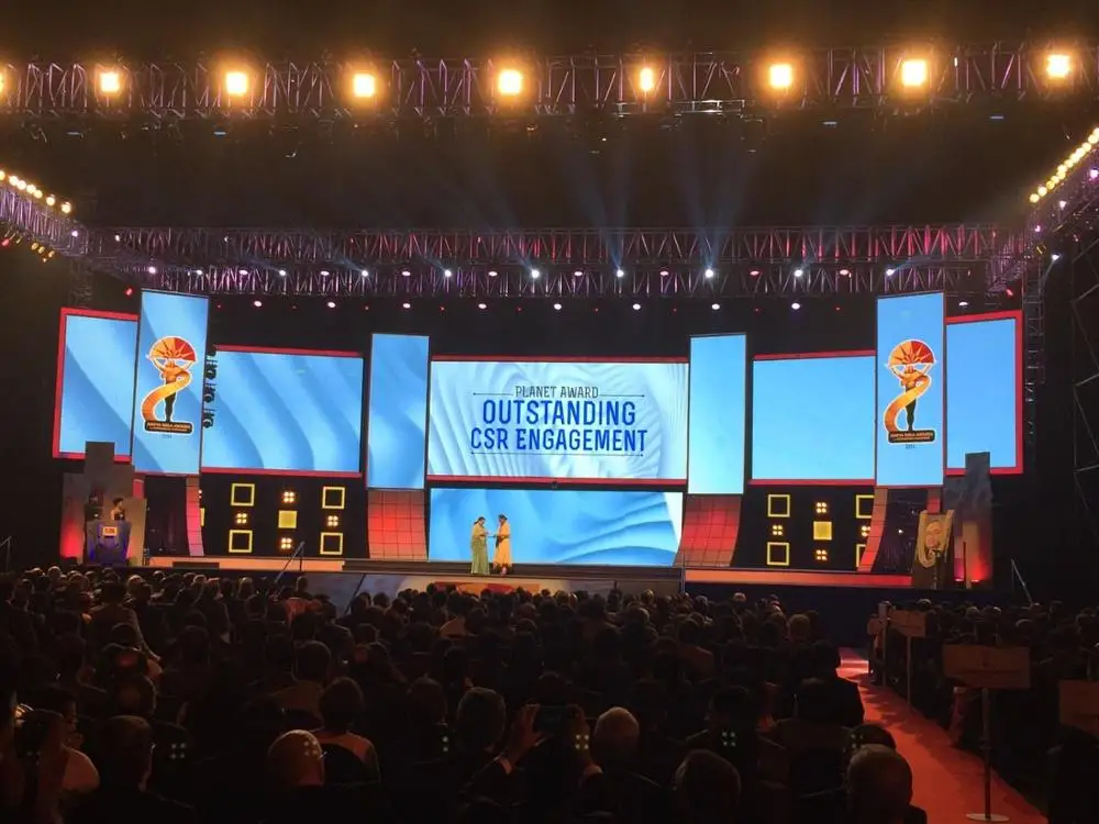 3d Stage Curved Led Background With Video Processor P3.91/p4.81 Led ...