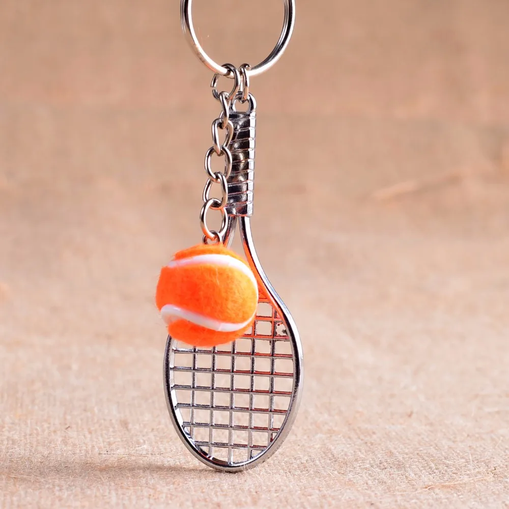 Mini Tennis Racket Keychain- Cute Sport Tennis Racket Keychain Key ...