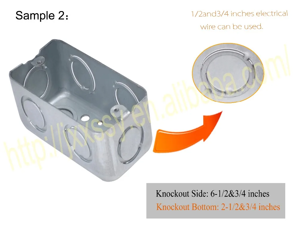 Jiaxing Xingshun Factory Low Price Ul514a Standard 2x4 Sizes Electrical ...