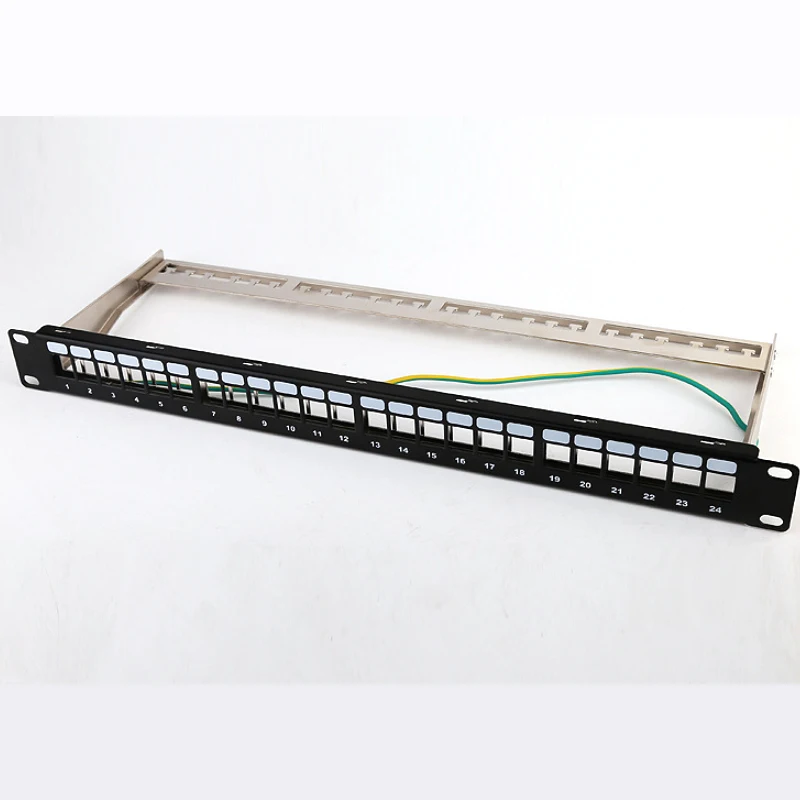 Unloaded Blank Ethernet Network 19'' 24port Stp Cat6a Patch Panel - Buy ...