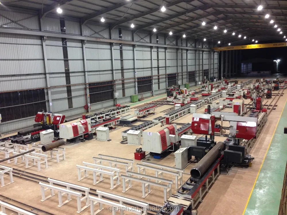 Automatic Pipe Fabrication Line In Fixed Workshop Type; Automation Pipe ...