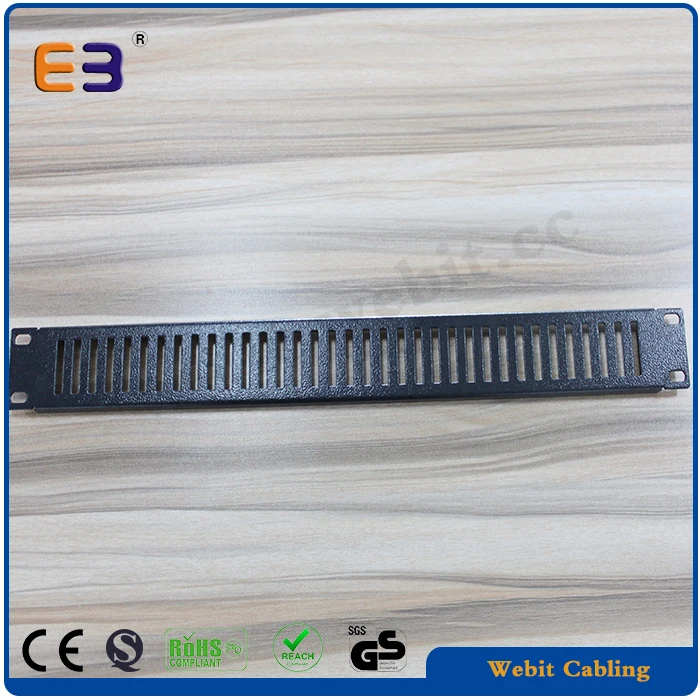 1U Rackmount Network Rack Vented Blank Panel - Webit