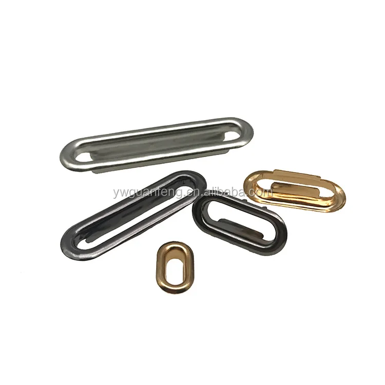 Guanfeng Big Sizes Choice Metal Long Eyelet Shoes Caps Rectangle Oval ...