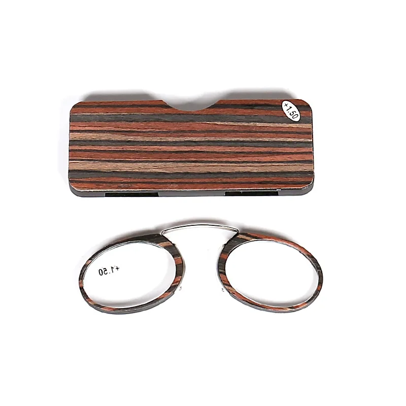 Pocket Case Mini Optimum Optical Reading Glasses Without Arms Flexible ...