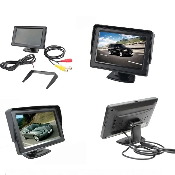 HD Auto Rear View Monitor 12V Real Factory Supply 4.3 Inch Car Monitor ...