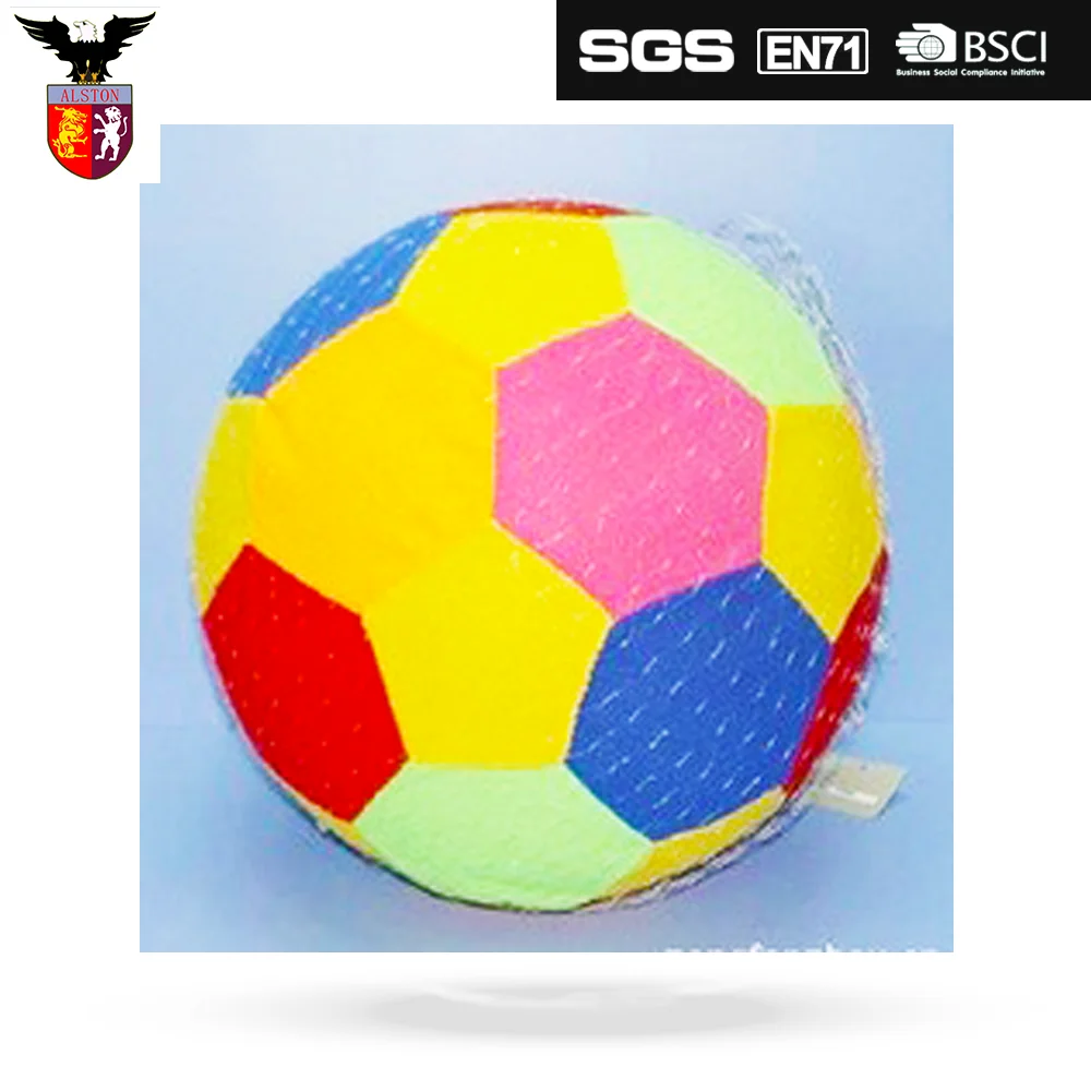 2018 Colorful New Cloth Covered Soccer Balls Entertainment Football ...