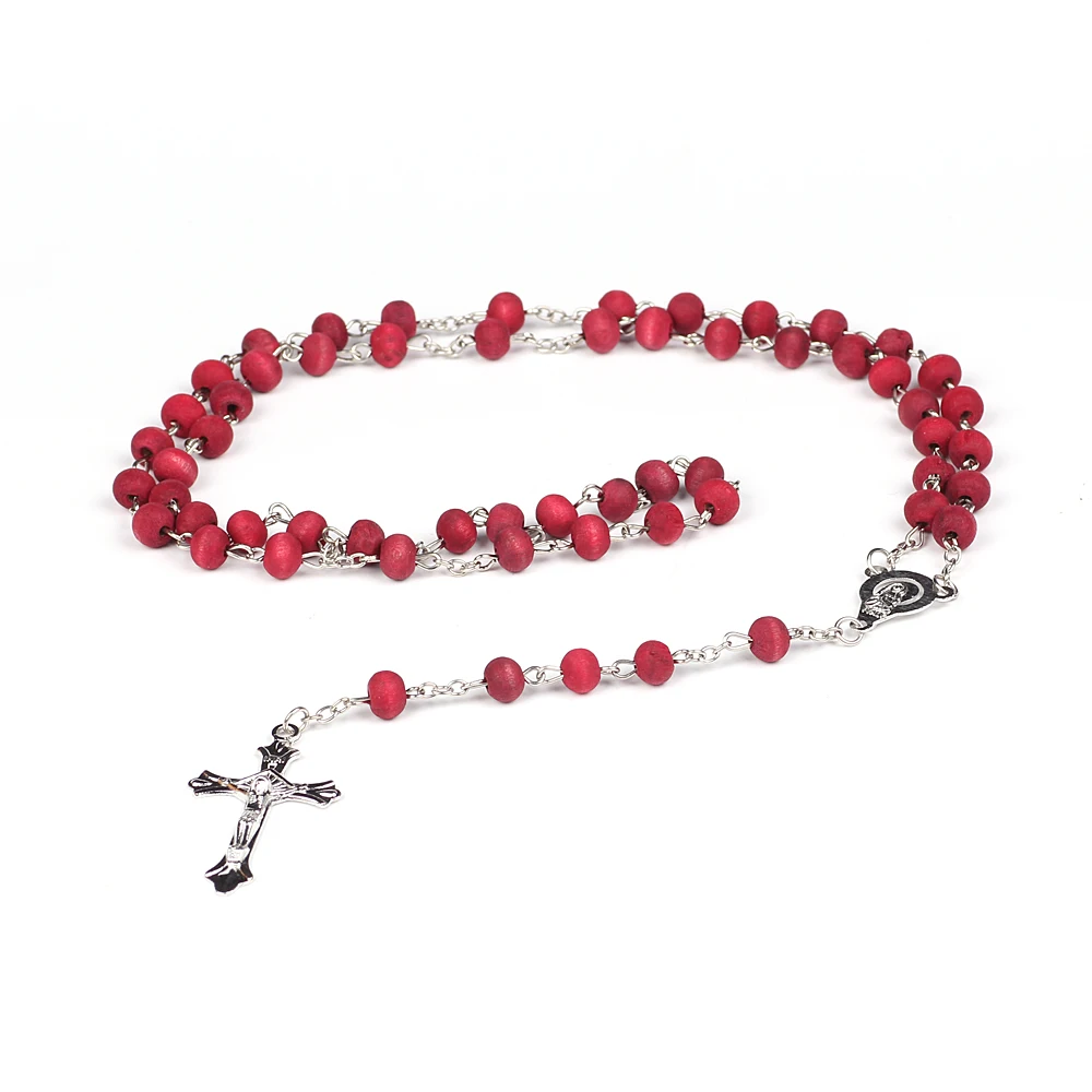 Wholesale Wooden Beads Orthodox Rosary Necklace Catholic Prayer Beads