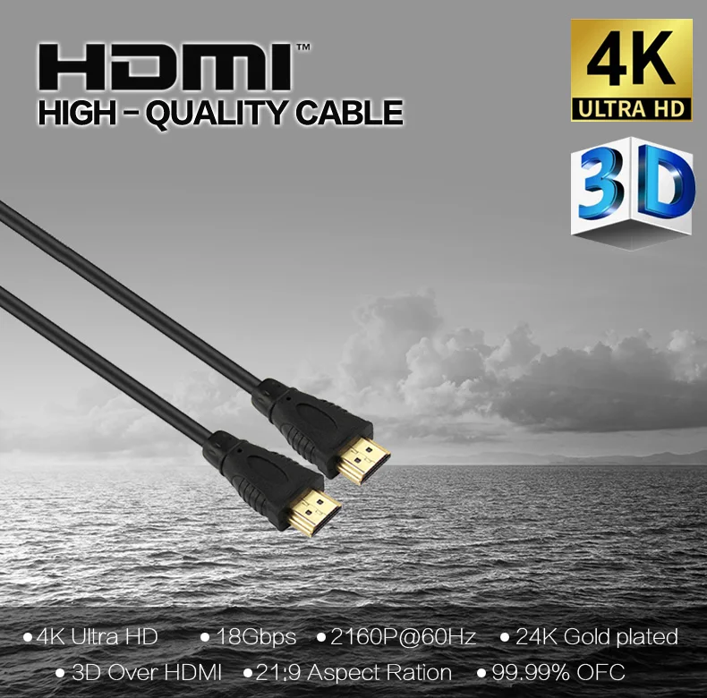 AWM 20276 HDMI Cables - High Speed, 24K Gold Plated