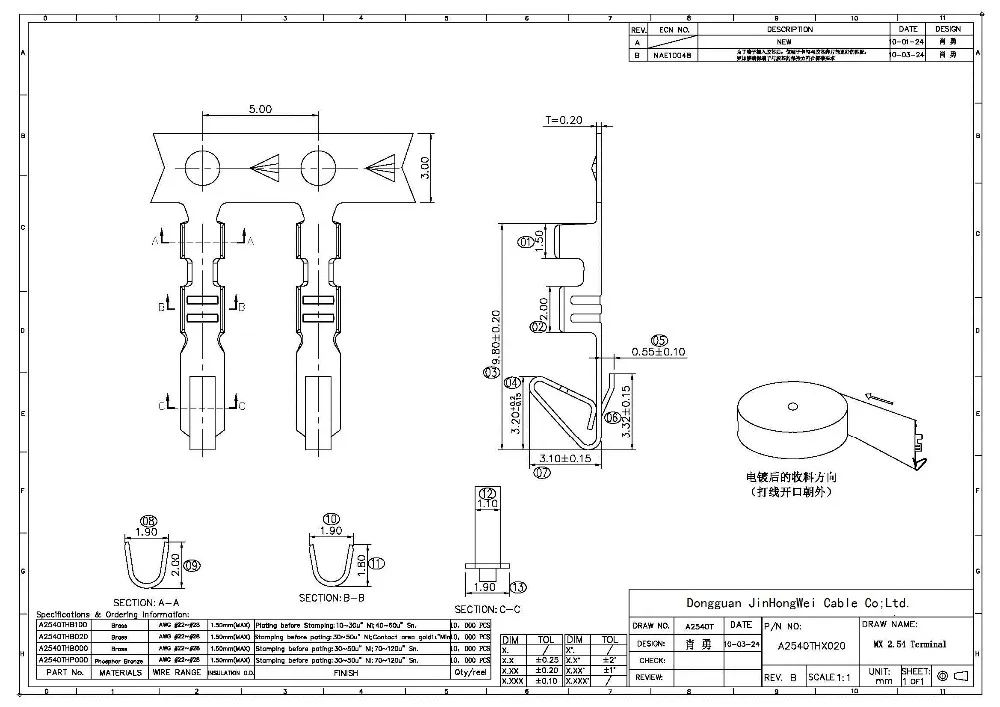 Molex 2510 Connector - 2.54mm Pitch, Reliable Performance