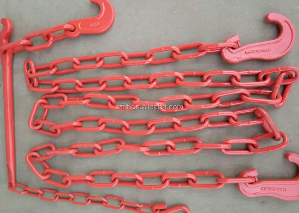 Fastener 13mm G80 Rigging Load Cargo Lashing Long Link Chain - Buy Long ...