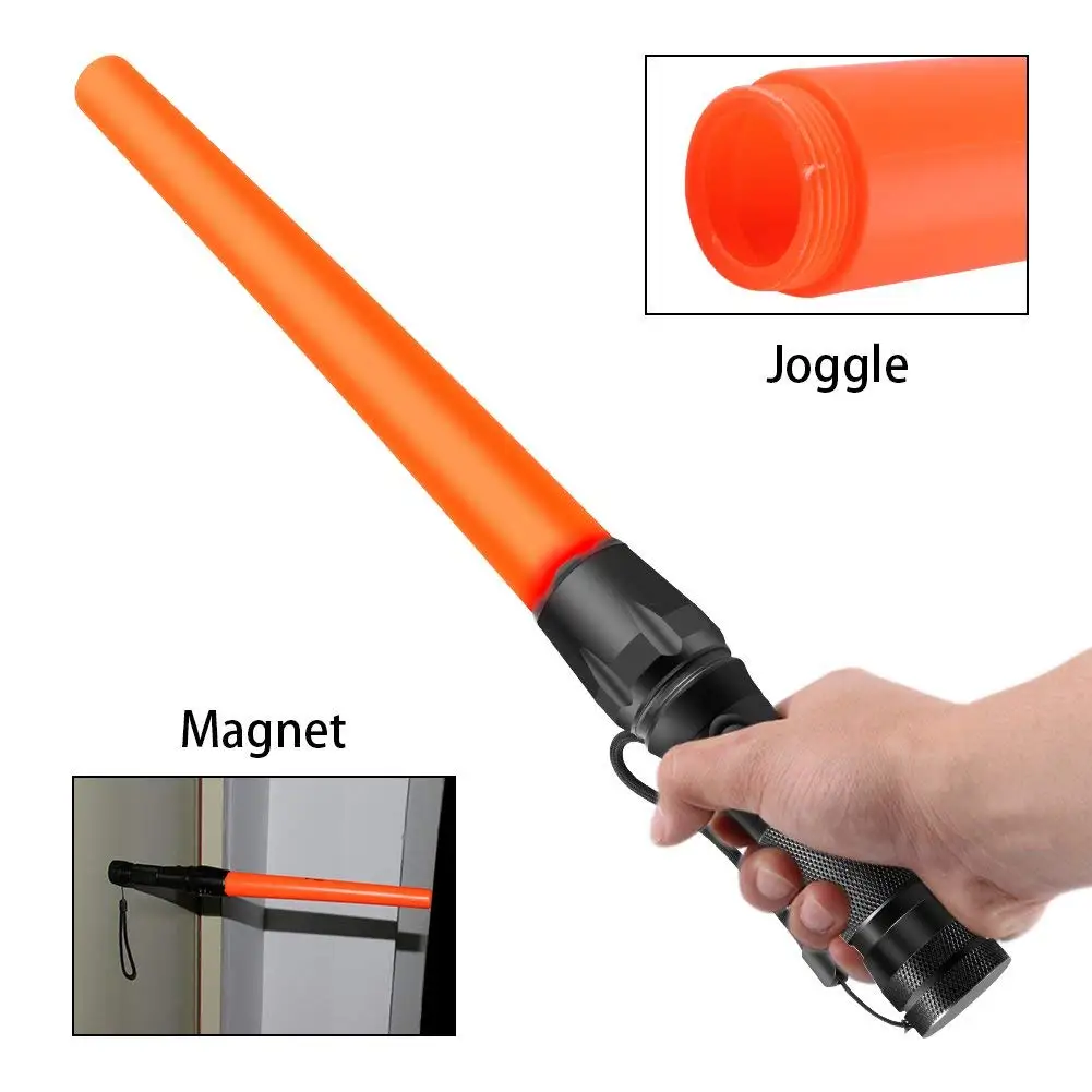16 Inch Traffic Wand - 1000 Lumen Safety Signal Flashlight