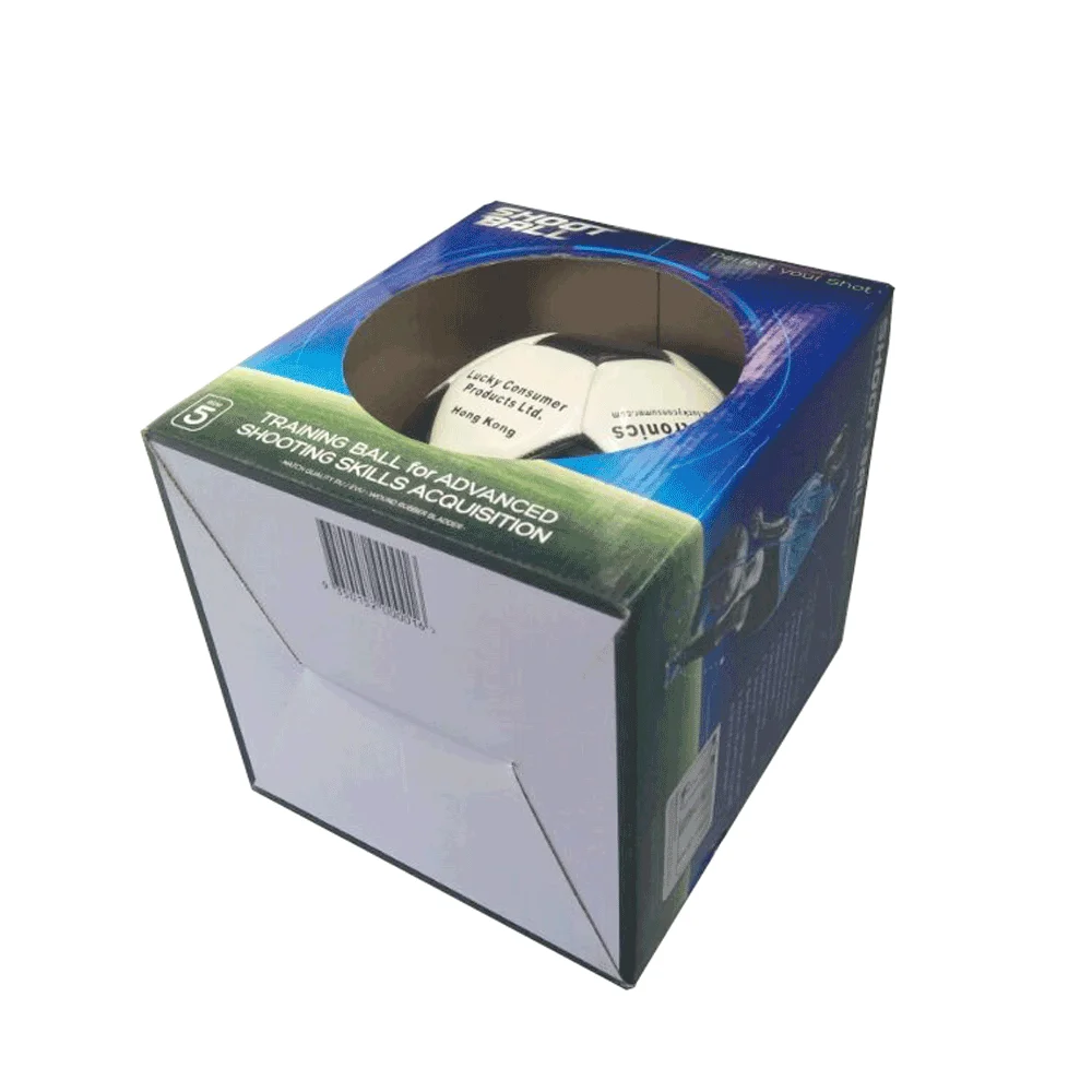 Custom Printed Packaging Corrugated Paper Football Soccer Ball Box ...