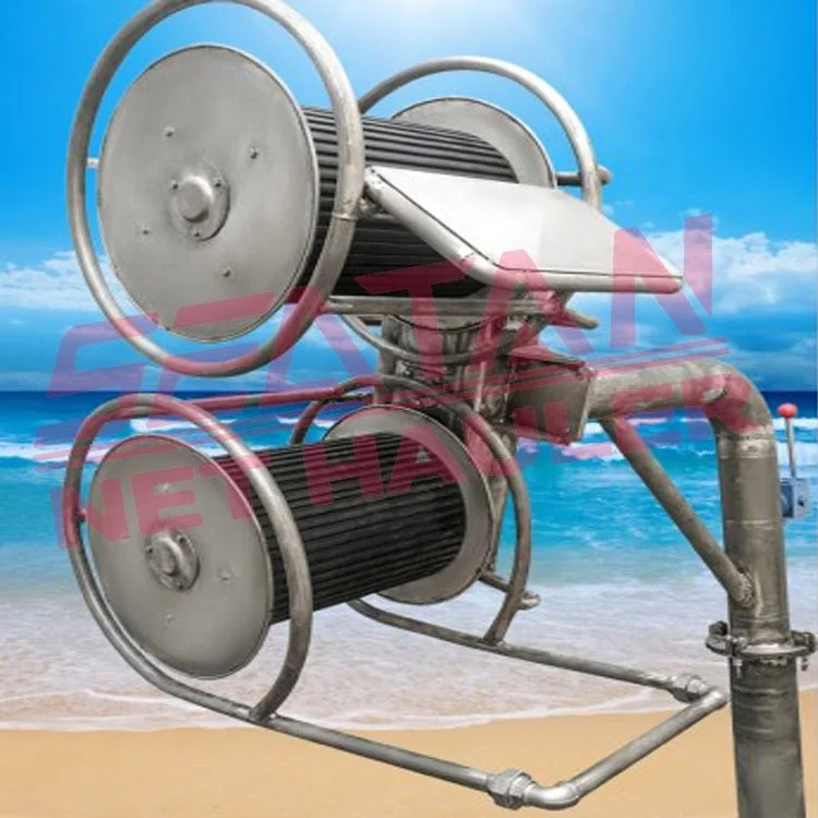Hydraulic Double Drum Winch Hauler For Gill Fishing Net - Buy Hydraulic ...