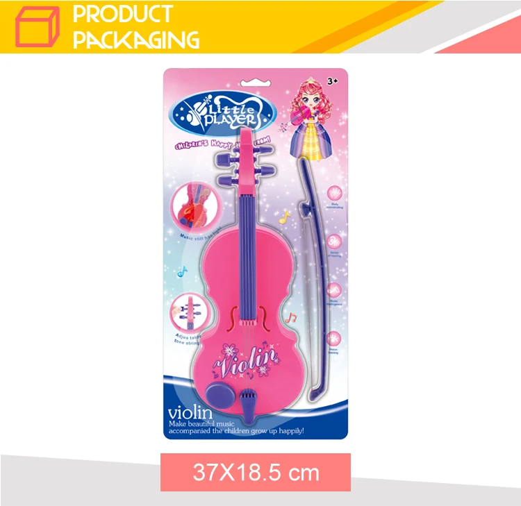 Battery Operated Foreign Musical Instrument Kids Pink Toy Violin For ...
