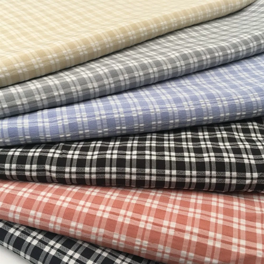 Custom Multi-color Plaid 100% Polyester Fabric Sportswear Fabric - Buy ...