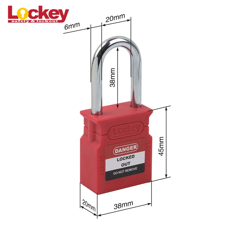 Factory 38mm Plastic Nylon Insulation Lock Shackle Padlock - Buy Master ...