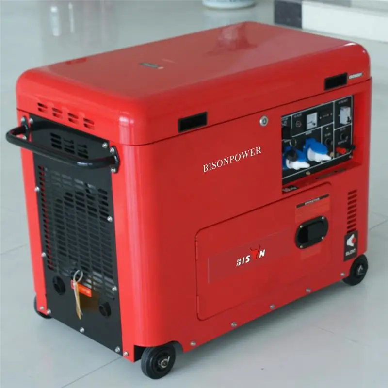Bison Chinese 5kva Mobile Power Supply 5kw Portable Generator Diesel ...