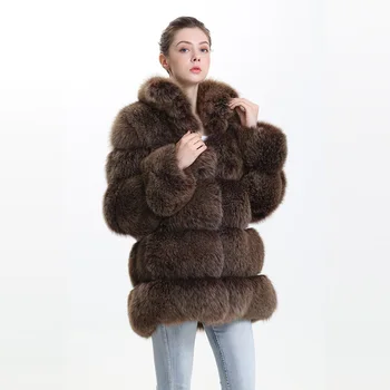 Chinese Factory Handmade Fashion Fox Fur Coat Sex Women Winter Fox Fur ...