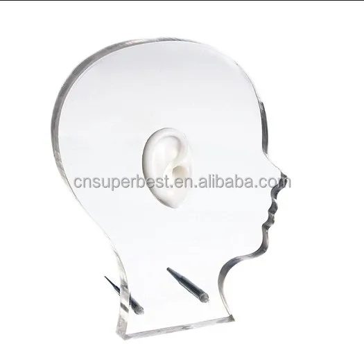 Professional Hearing Aid Tool Acrylic Ear Display Stand With Four Ear ...