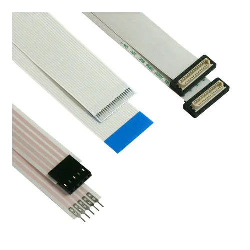 Custom Soft Blue/white Ffc Flexible Flat Cable,1mm Ffc Flat Cable ...