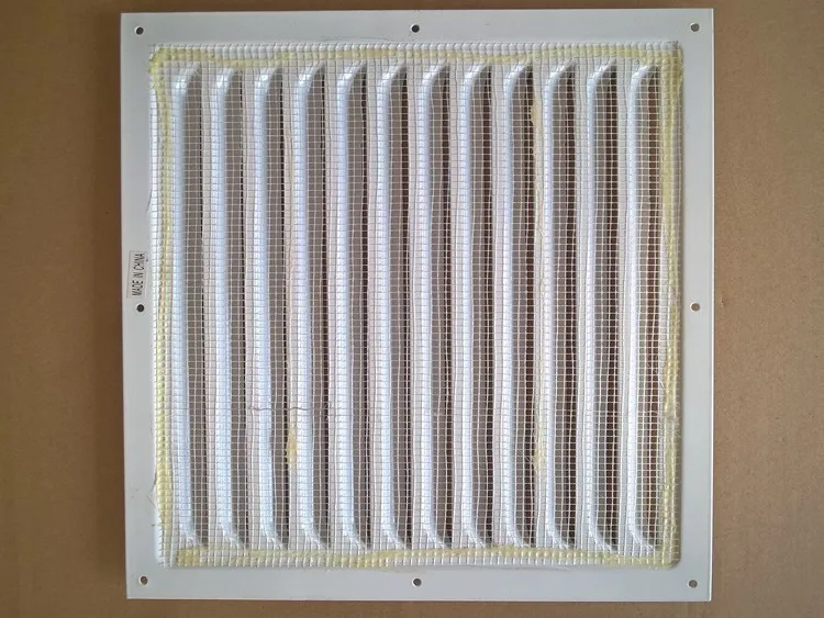 White Aluminium Ventilation Panel Air Intake Grille With Mesh Filter ...